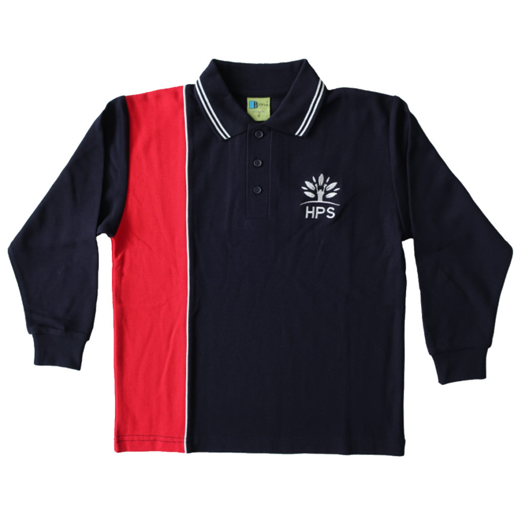 LONG SLEEVE CONTRAST SHIRT - Beleza School Uniforms