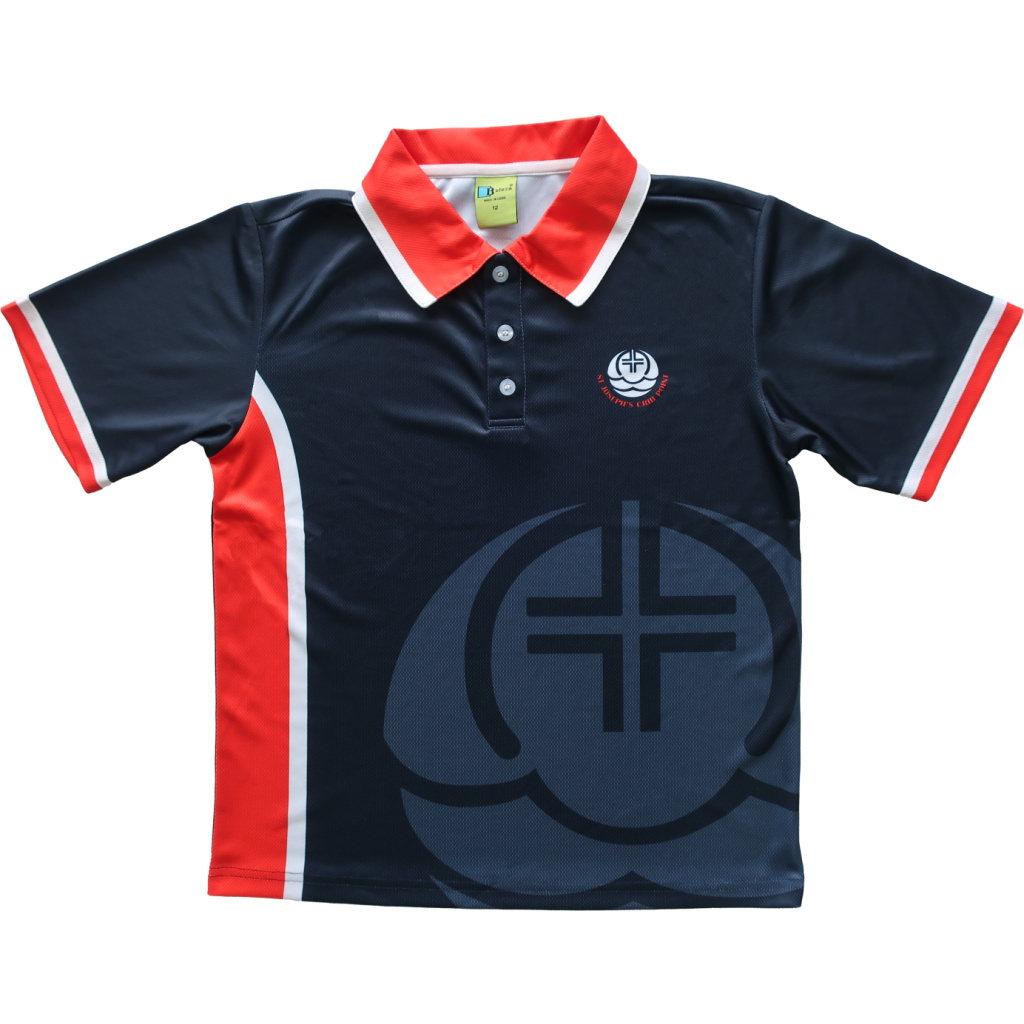 SHORT SLEEVE SUBLIMATED POLO - Beleza School Uniforms