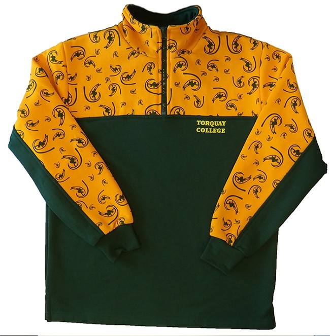 GRADE 6 HALF ZIP RUGBY TOP - Beleza School Uniforms