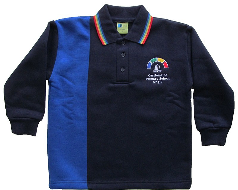 SUPER FLEECE CONTRAST RUGBY TOP - Beleza School Uniforms
