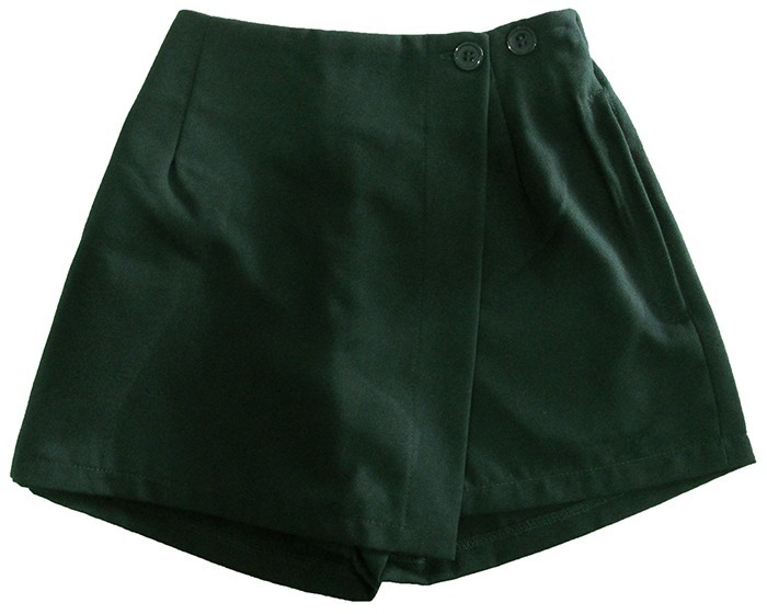 BOTTLE GIRLS SKORT WITH SKIRT FRONT - Beleza School Uniforms