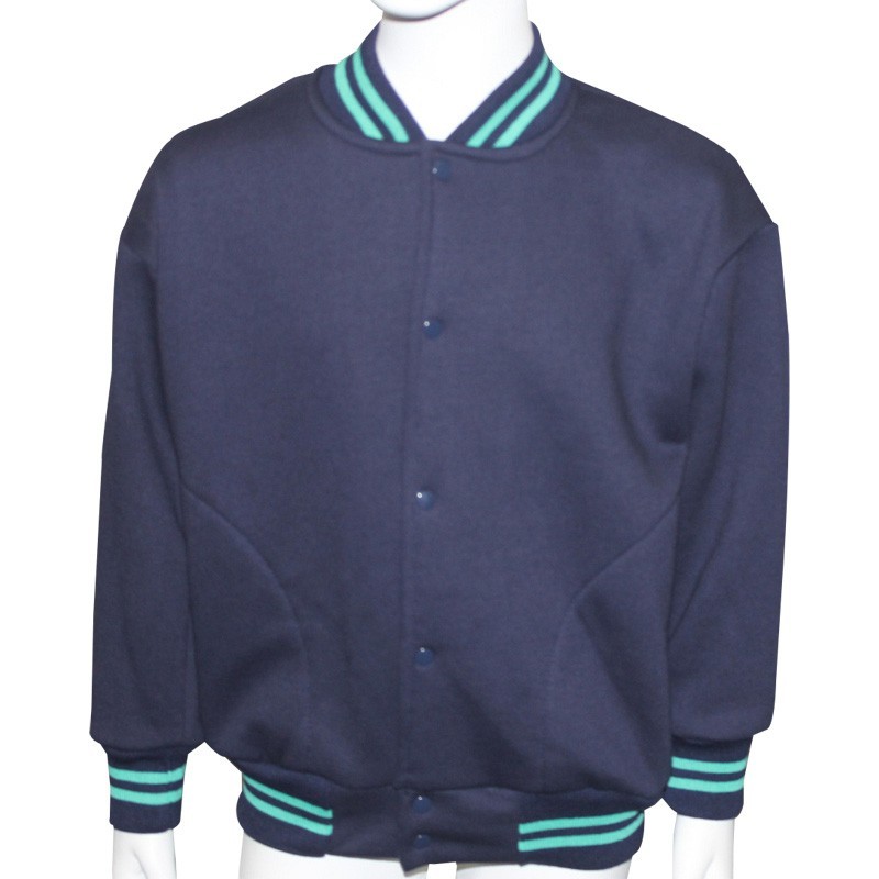 NAVY/ JADE TRIM BOMBER JACKET - Beleza School Uniforms