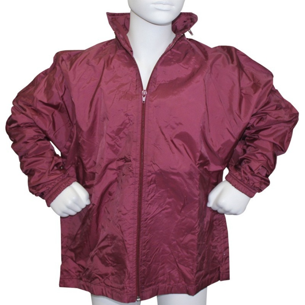MAROON ADULTS WATERPROOF SPRAY JACKET - Beleza School Uniforms