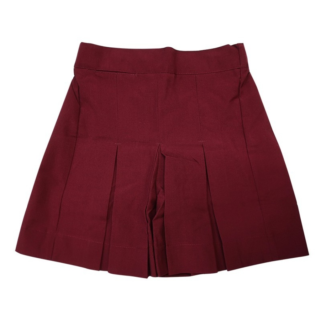 MAROON SQUARE WEAVE CULOTTE - Beleza School Uniforms