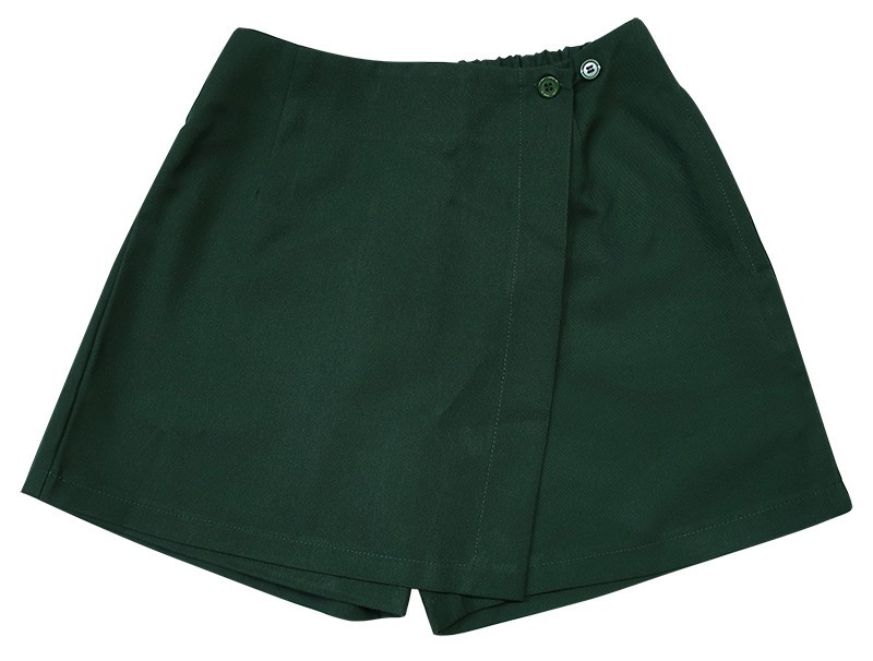 BOTTLE GIRLS SKORT WITH SKIRT FRONT - Beleza School Uniforms