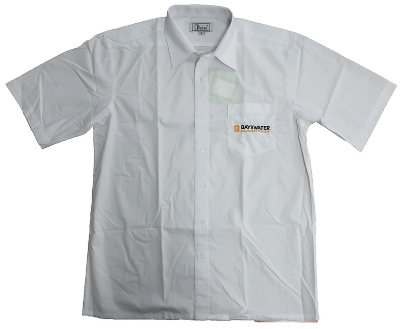 SHORT SLEEVE COLLEGE BUTTON UP SHIRT – Beleza School Uniforms