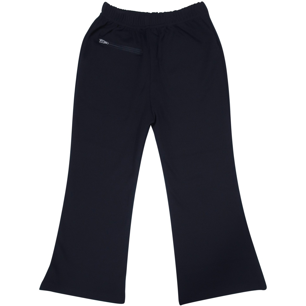 NAVY GIRLS POLY-COTTON BOOTLEG PANTS - Beleza School Uniforms