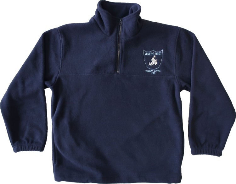 HALF ZIP POLAR FLEECE RUGBY TOP - Beleza School Uniforms
