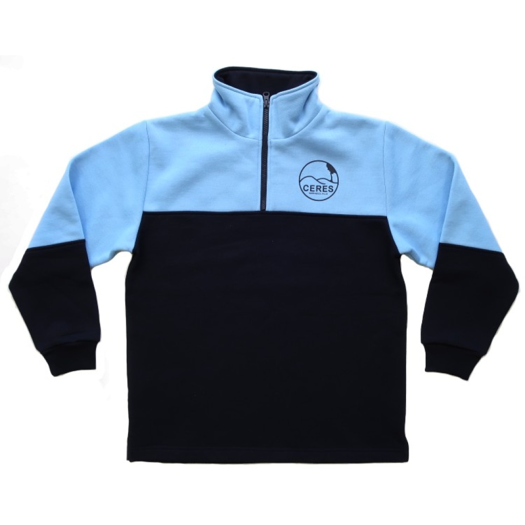 FLEECE ZIP UP RUGBY TOP - Beleza School Uniforms