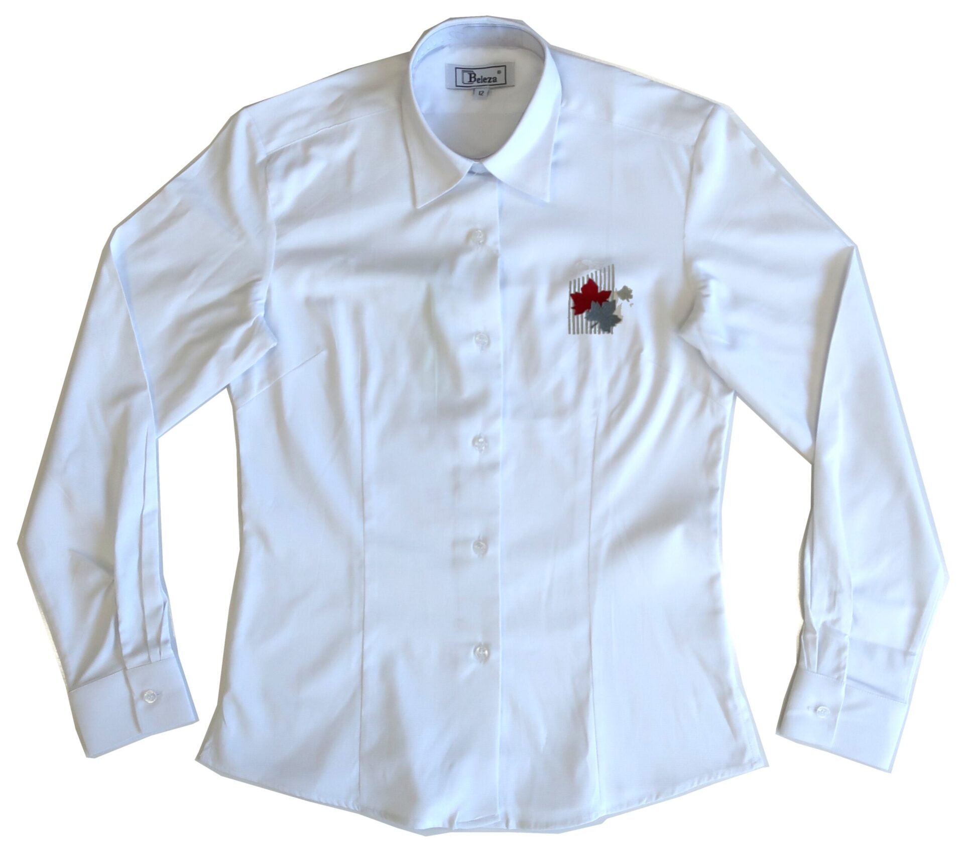 LONG SLEEVE ELASTANE BLOUSE - Beleza School Uniforms
